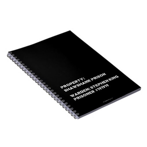 Property: Shawshank Prison Notebook | Zazzle