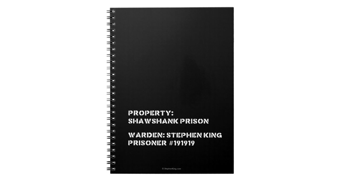 Property: Shawshank Prison Notebook | Zazzle