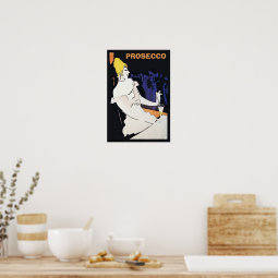 Prosecco Lady In Salon Poster | Zazzle