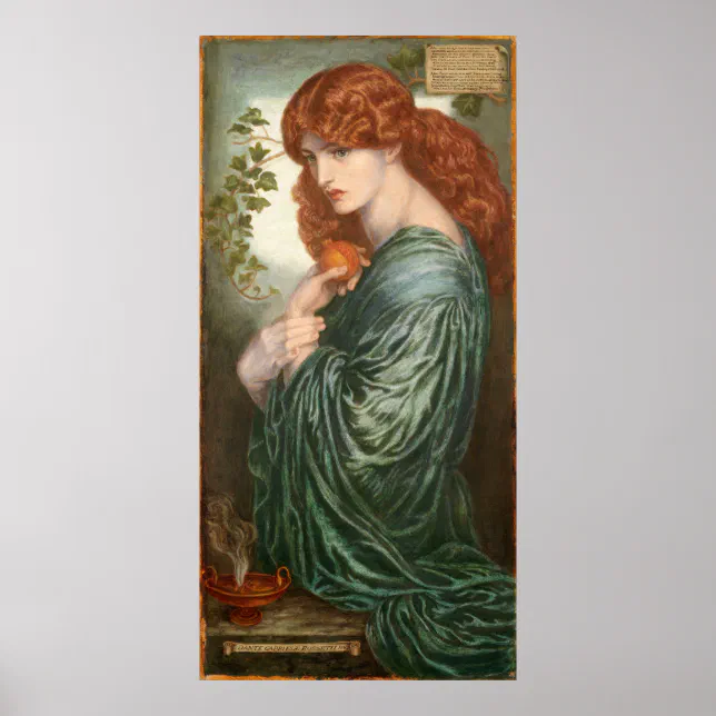 Proserpine by Dante Gabriel Rossetti Poster | Zazzle