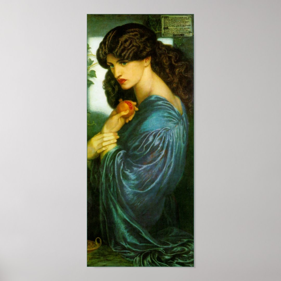 Proserpine Poster by Dante Gabriel Rossetti | Zazzle