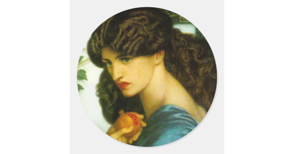 Proserpine Stickers by Dante Gabriel Rossetti | Zazzle