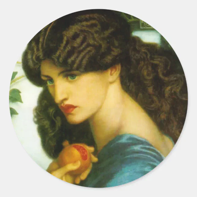Proserpine Stickers by Dante Gabriel Rossetti | Zazzle