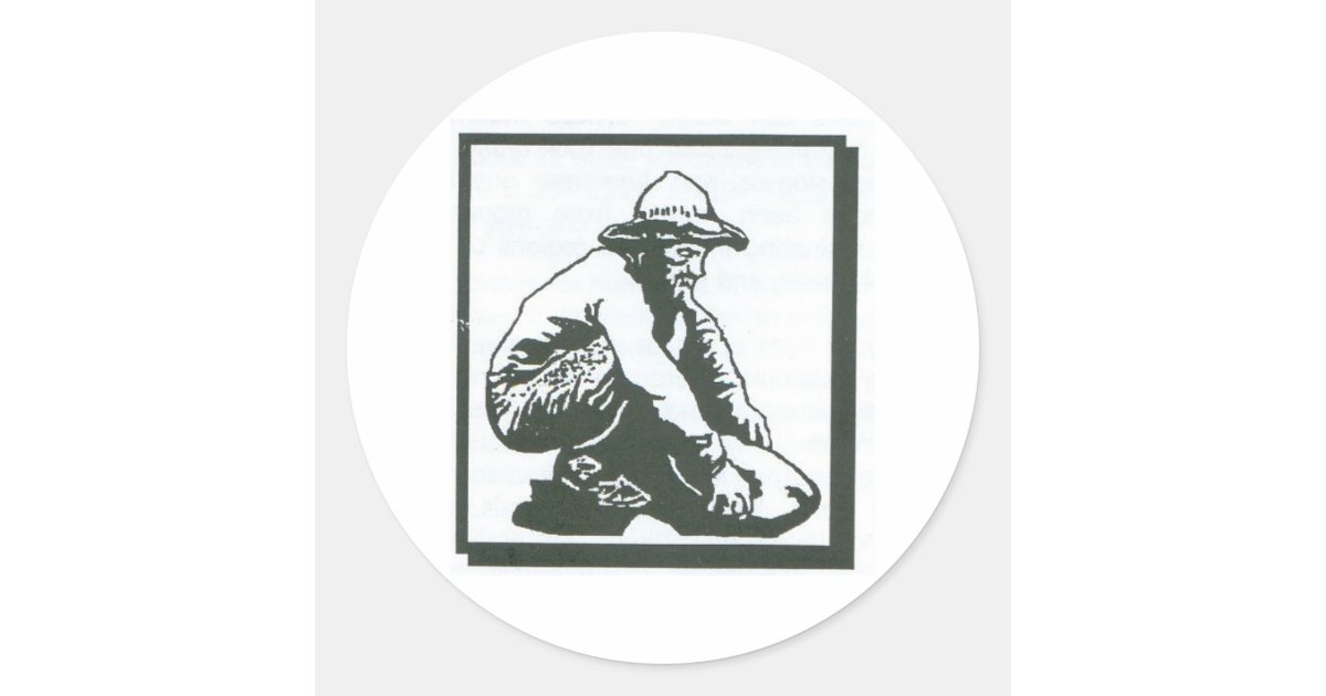 prospector classic round sticker | Zazzle
