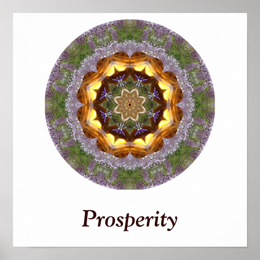Prosperity Mandala Poster | Zazzle