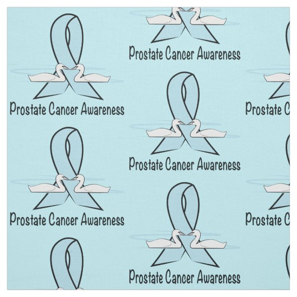 Prostate Cancer Awareness with Butterfly Ribbon Fabric | Zazzle.com