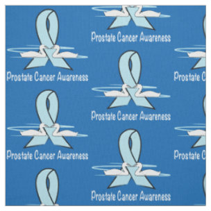 Prostate Cancer Awareness with Butterfly Ribbon Fabric | Zazzle