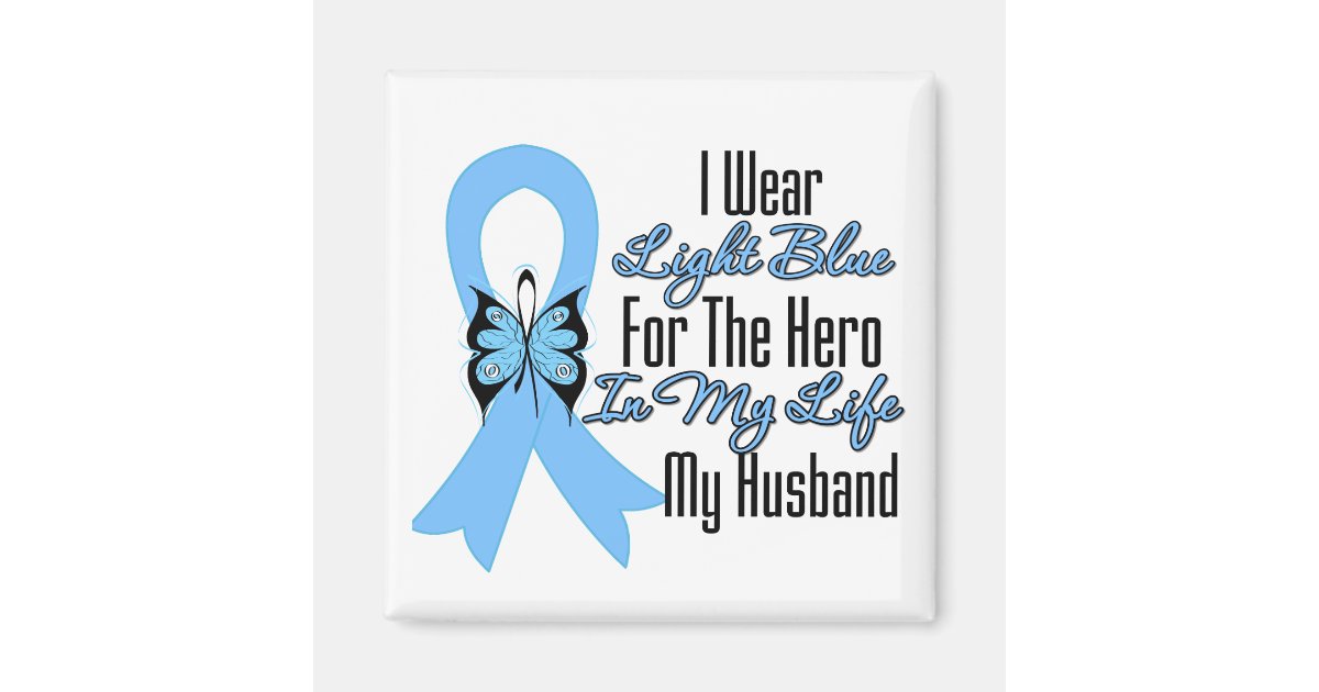 Prostate Cancer Ribbon Hero My Husband Magnet | Zazzle