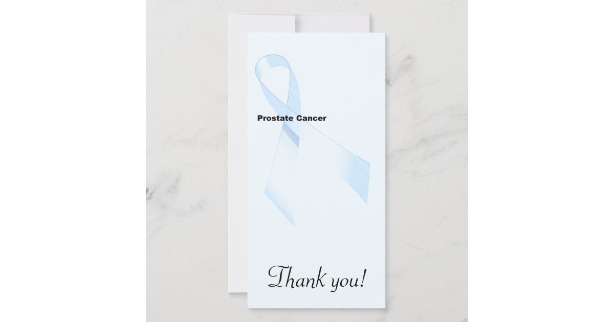 Prostate Cancer Thank You Card | Zazzle.com