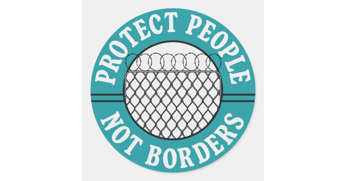 Protect People Not Borders - Refugees Welcome Classic Round Sticker ...