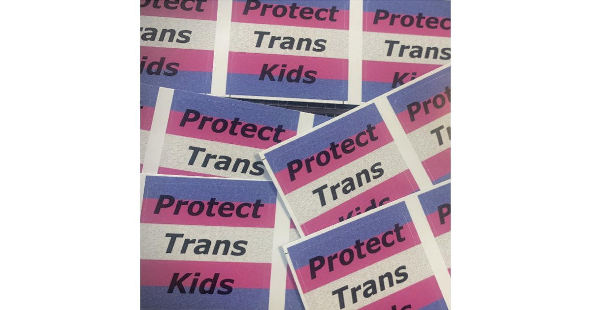 Protect Trans Kids Sticker | Zazzle