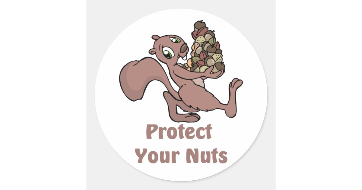Protect Your Nuts Classic Round Sticker | Zazzle