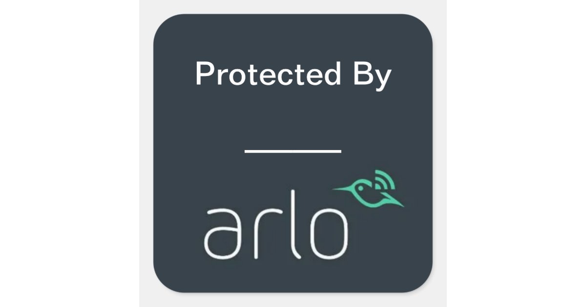 Protected By Arlo Decal / Stickers | Zazzle