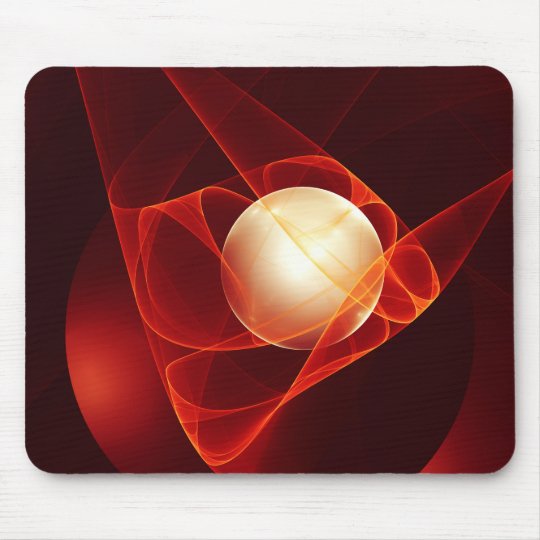 Protecting You, Modern Abstract Red Fractal Art Mouse Pad | Zazzle.com