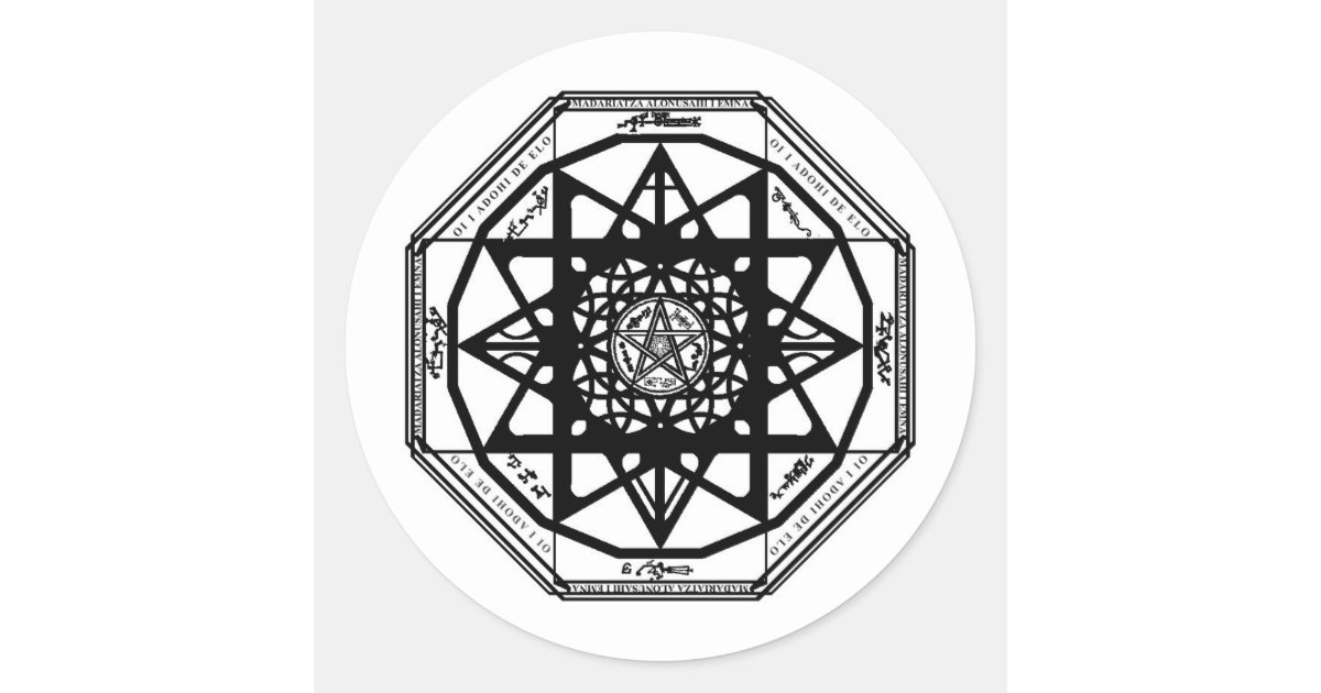 Protection Sigil Classic Round Sticker | Zazzle