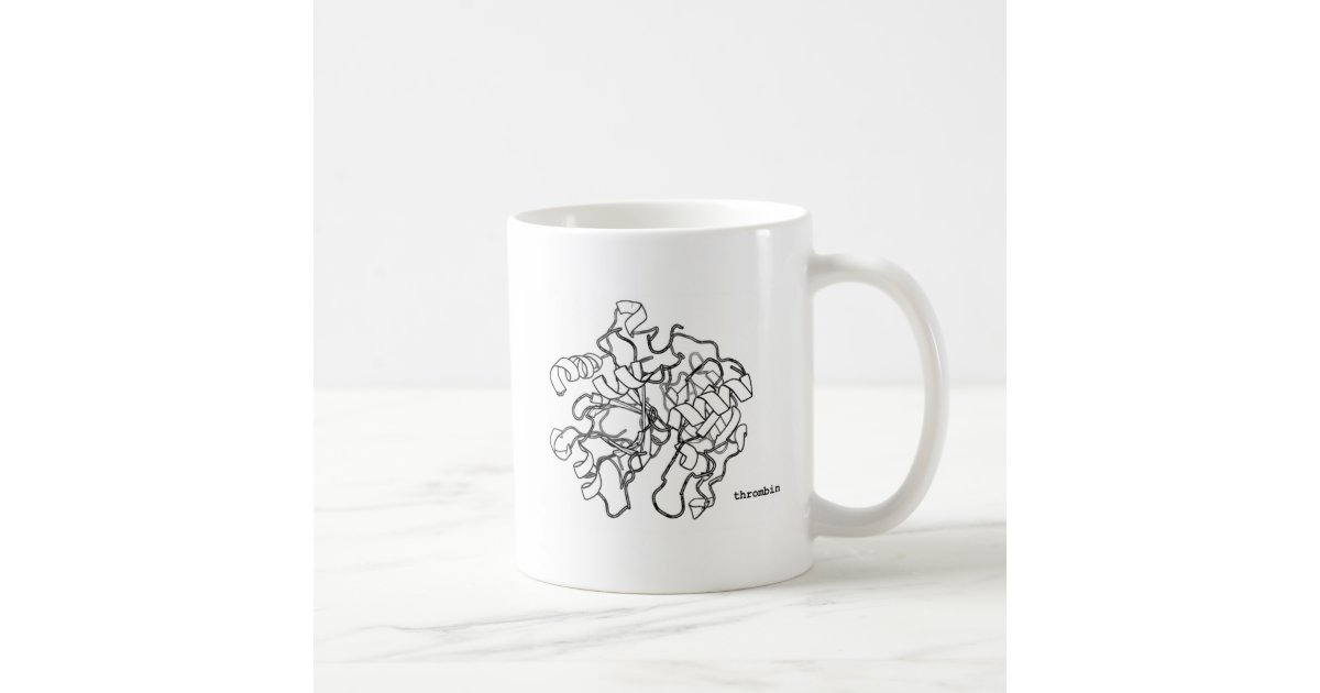 Protein structure biochemistry mug | Zazzle