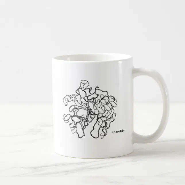 Protein structure biochemistry mug | Zazzle