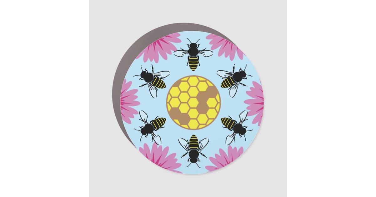 Protest Hex Sign Save The Bees Car Magnet | Zazzle