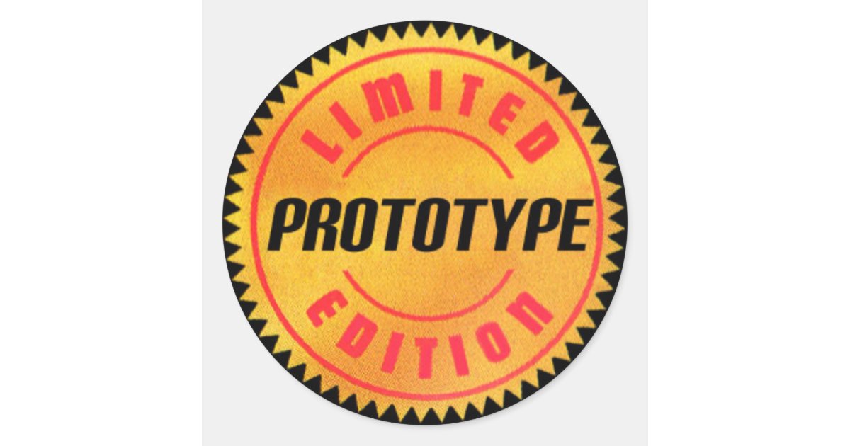Prototype Sticker | Zazzle