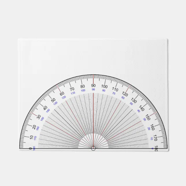 Protractor Doormat | Zazzle