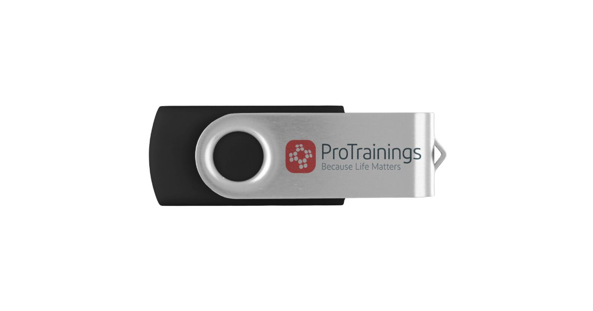 ProTrainings Logo Swag Flash Drive | Zazzle