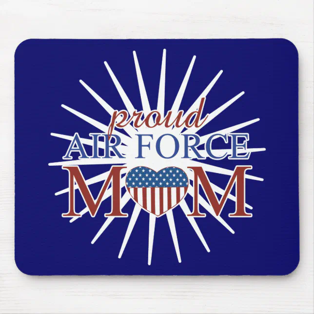 Proud Air Force Mom Mouse Pad | Zazzle