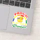 Proud Ally Club Member Rubber Duck Rainbow Gay Sticker | Zazzle