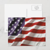 Proud and Patriotic USA Flag Postcard | Zazzle