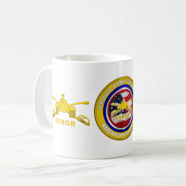 Proud Army Armor Veteran Coffee Mug | Zazzle
