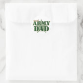 Proud Army Dad Classic Round Sticker | Zazzle