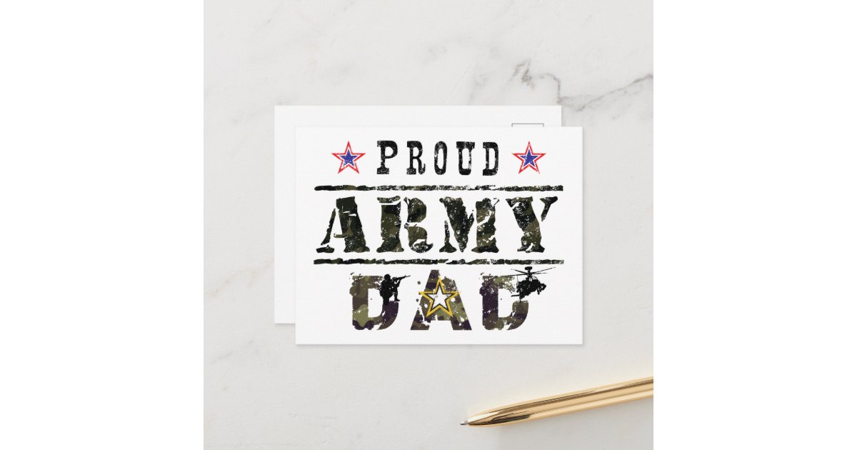 Proud Army Dad Postcard | Zazzle