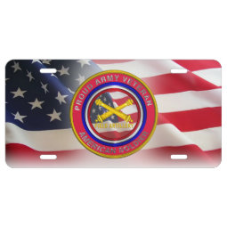 Proud Army Veteran Field Artillery Soldier License Plate | Zazzle
