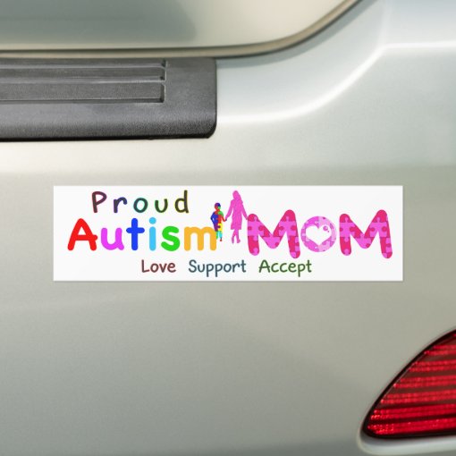 Proud Autism Mom Bumper Sticker | Zazzle