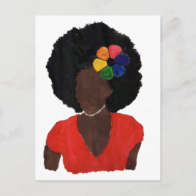 Proud Brown Lady Postcard | Zazzle