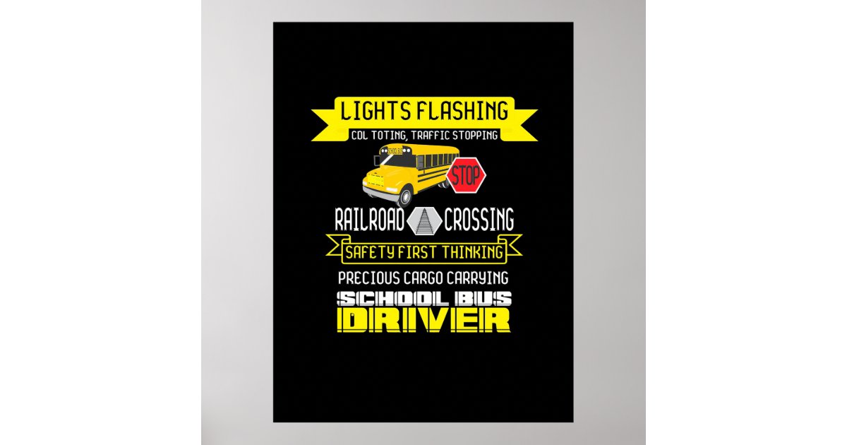 Proud Bus Driver Poster | Zazzle