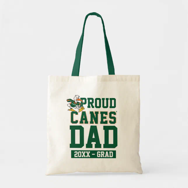 Proud Canes Dad with Class Year Tote Bag | Zazzle