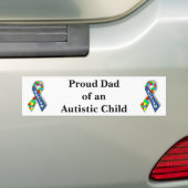"Proud Dad of an Autistic Child" Bumper Sticker | Zazzle
