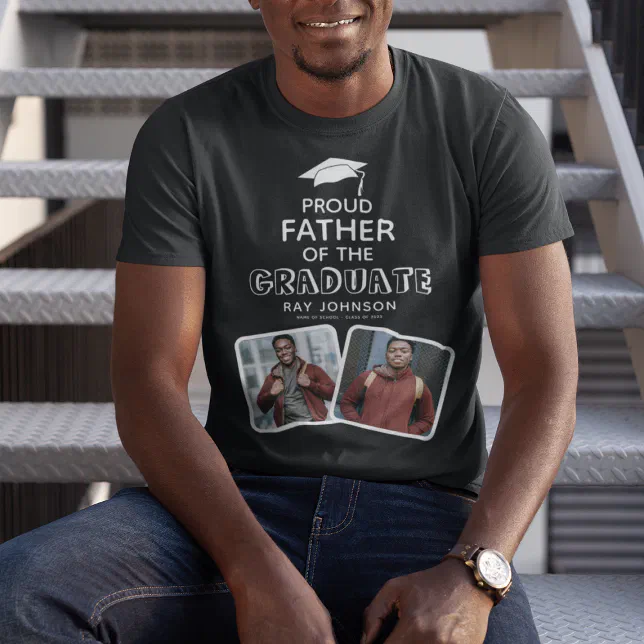 Proud Father of the Graduate Graduation T-Shirt | Zazzle