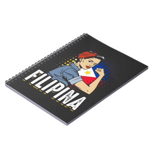 Proud Filipina Woman Girl Philippines Flag Notebook | Zazzle