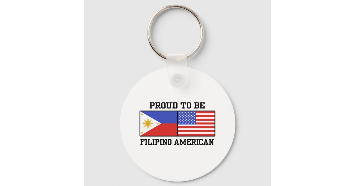 Proud Filipino American Keychain | Zazzle