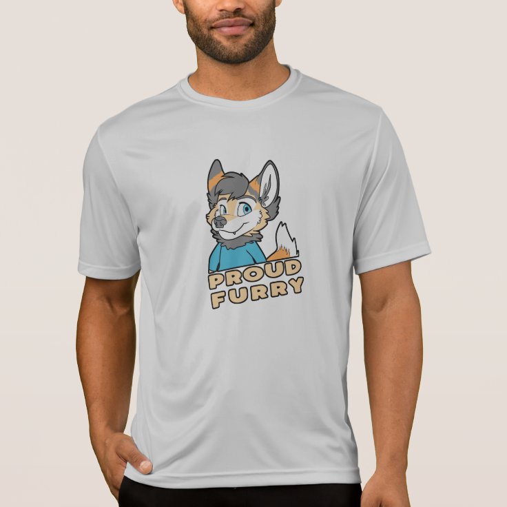 Proud Furry Cute Funny Furry Fandom Fursuit Gift T-Shirt | Zazzle
