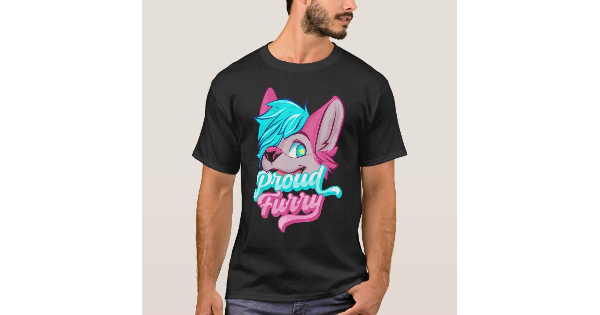 Proud Furry Fandom Cosplay Animal Furries Furry P T-Shirt | Zazzle