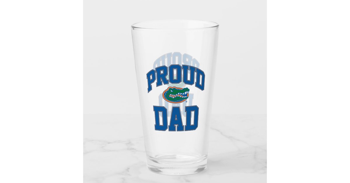 Proud Gator Dad Glass | Zazzle