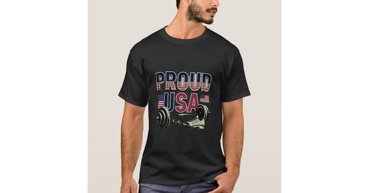 proud gym T-shirt design | Zazzle