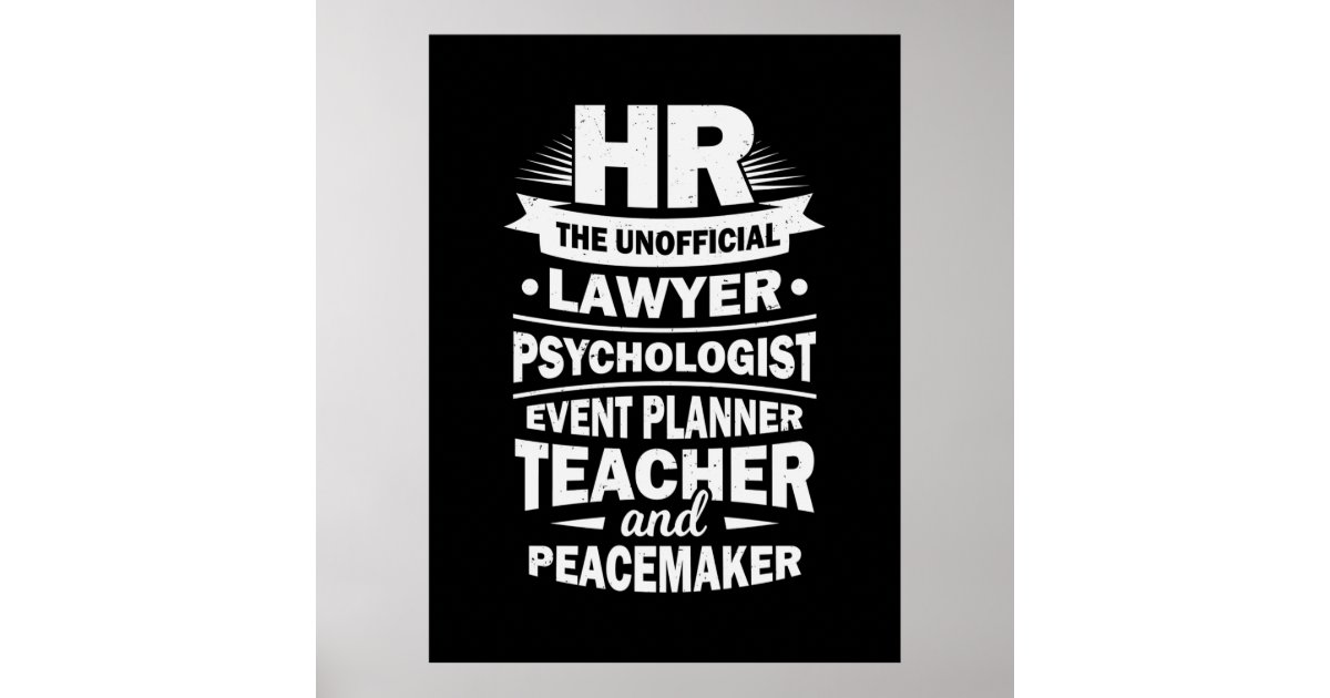 Proud Human Resources Poster | Zazzle