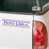 Proud Liberal Bumper Sticker | Zazzle