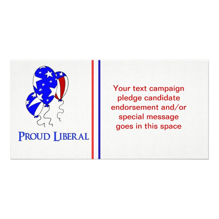 Proud Liberal Card | Zazzle.com