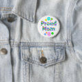 Proud Mom Pinback Button | Zazzle