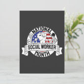 Proud Motivating National Social worker Month US Thank You Card | Zazzle