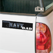 Proud Navy Dad Bumper Sticker | Zazzle